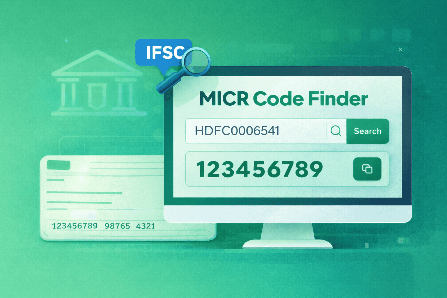MICR Code Finder – Get Bank MICR Instantly from IFSC